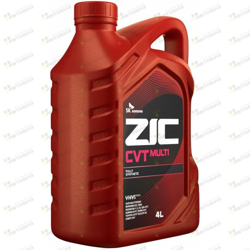 Жидкость трансмиссионная ZIC ATF CVT Multi 4л (универсальная, вариаторная, синтетика) (1/4 ...