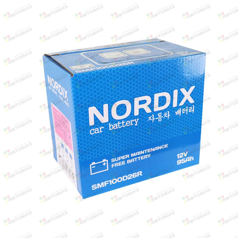 Аккумулятор NORDIX 100D26R 95Ah 730А 260*175*225 необслуж. Корея SMF100D26R.NDX Корея: купить в ...