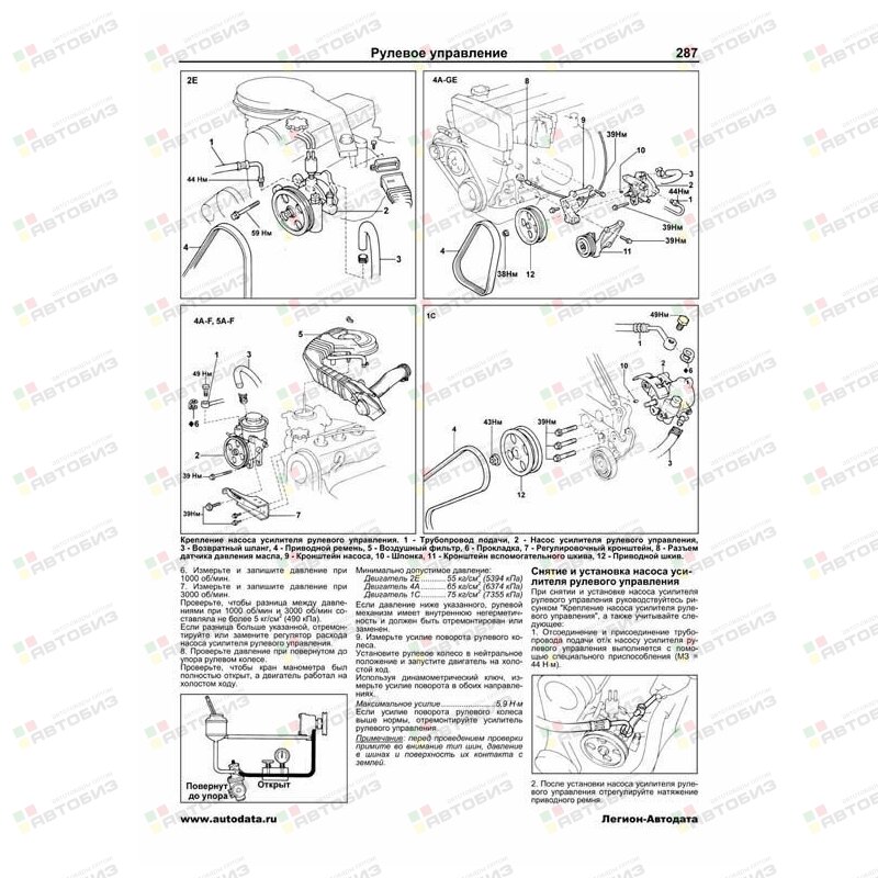 Toyota Corolla, SPRINTER (1983-92) 2E, 4A-F, 5A-F, 4A-FE, 5A-FE, 4A-GE ...