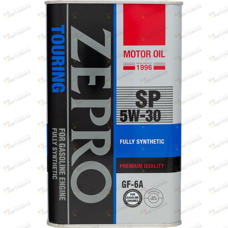 ZEPRO TOURING FULLY-SYNTHETIC 5W30 SP/CF GF-6A синтетика 1л (1/12 ...